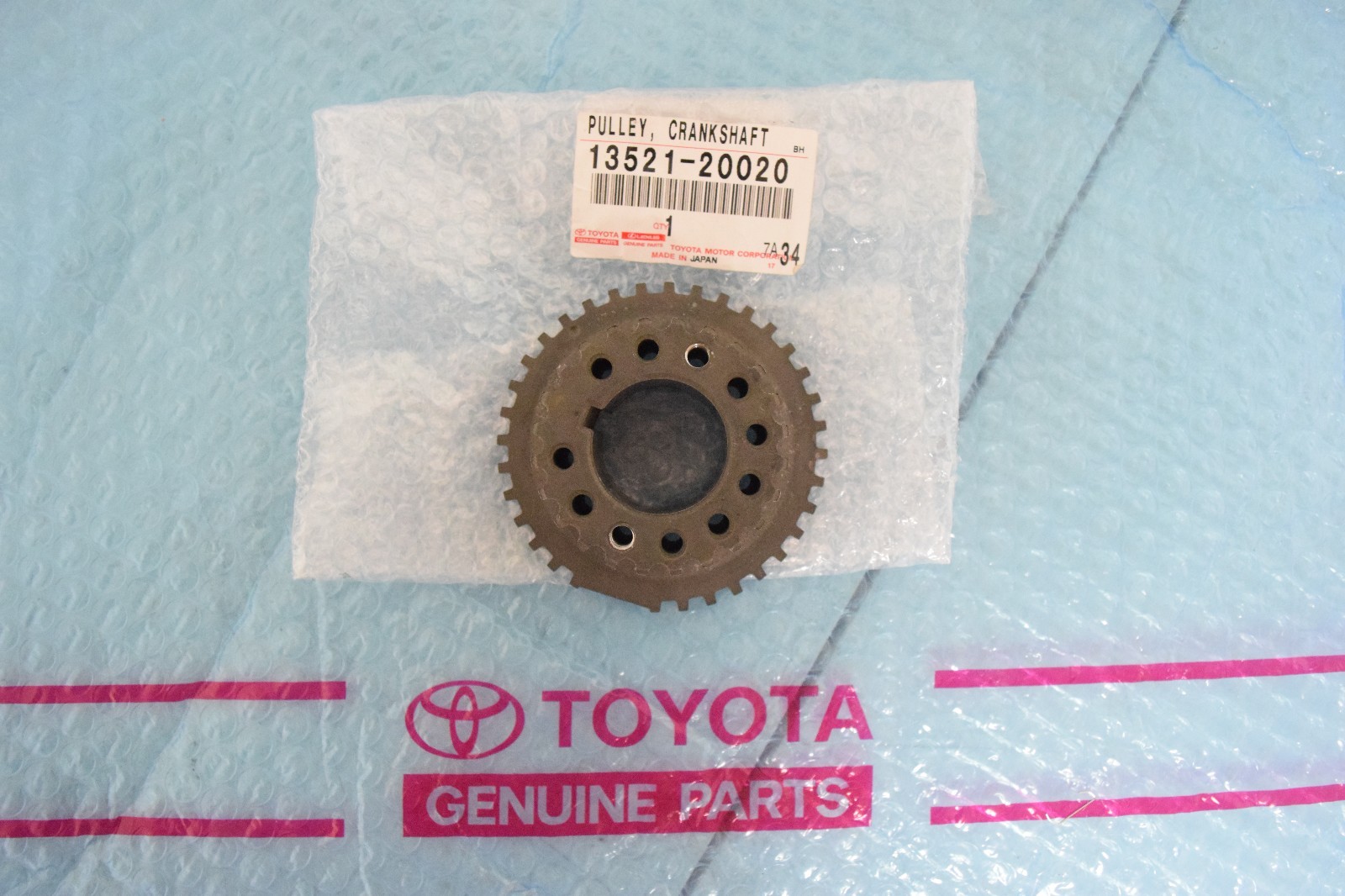 GENUINE TOYOTA LEXUS TIMING CRANKSHAFT PULLEY OEM 13521-20020 V6 1MZFE ...