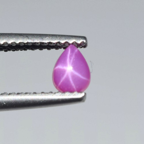 6 Rays Star Ruby Sapphire 5.40 CT Pear Cabochon Loose Gem 4 Bracelet ...