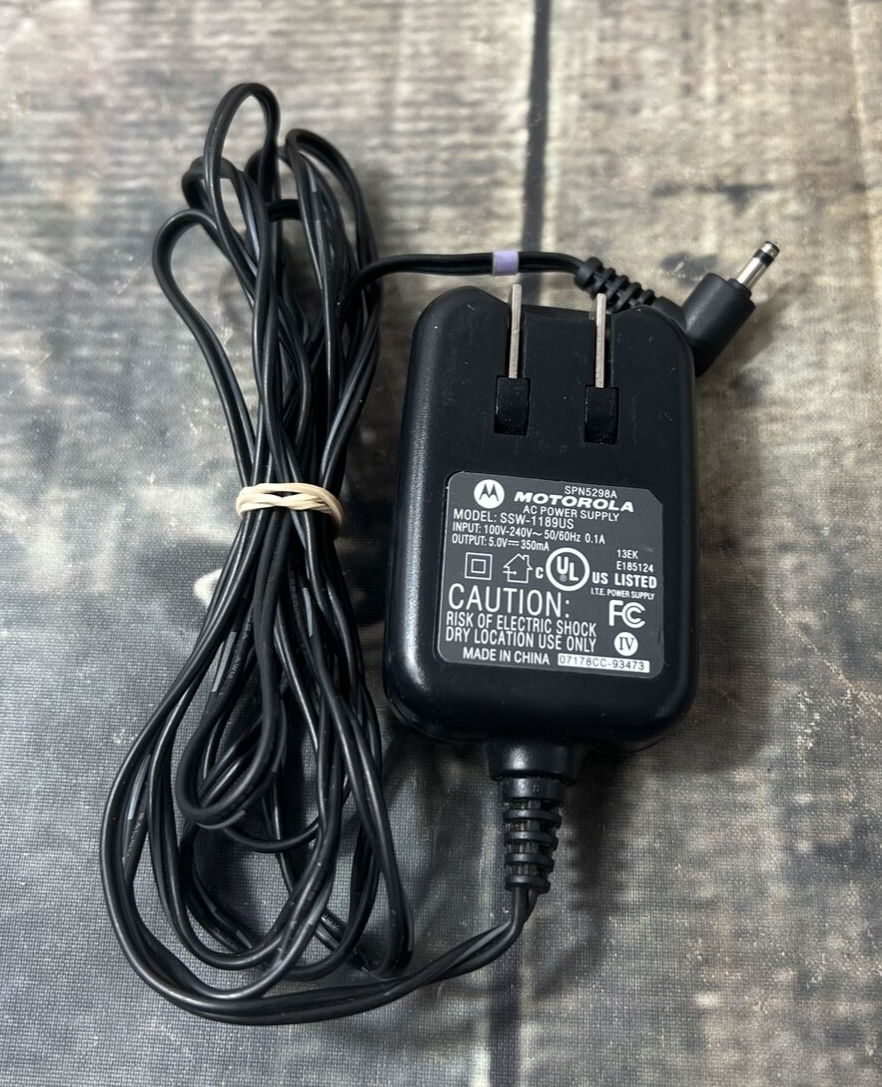 Motorola SSW-1189US AC Power Supply Adapter Charger Cord Output 5.0 V ...