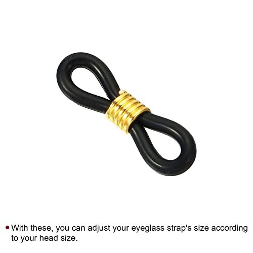 Eyeglass Chain Connector, Adjustable Anti Slip Silicone Rubber Strap 40 ...