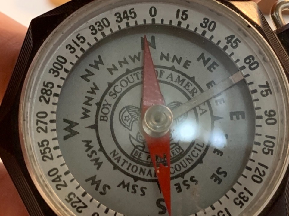 Vintage Boy Scouts of America Bar Needle Taylor Compass | eBay