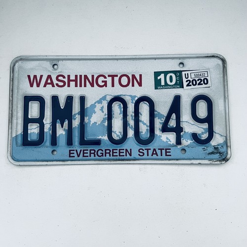 2020 Washington Evergreen State Passenger License Plate BML0049 | eBay