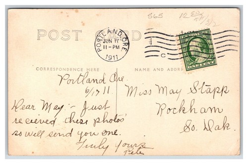 PORTLAND OREGON RPPC ~ maybe Sheriff w hunting permit from hunters w ...