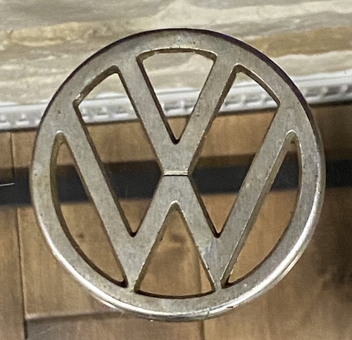 Vintage VW Bug Beetle Hood Logo Emblem Badge 113853601D 3" VOLKSWAGEN ...