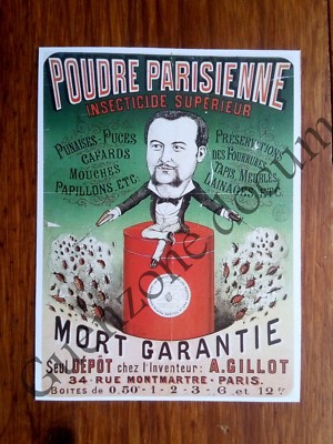 Publicité INSECTICIDE POUDRE PARISIENNE GILLOT PARIS advert | eBay