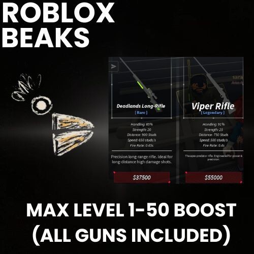 🦃ROBLOX Beaks | ALL GUNS + MAX LVL | 100k+ | RARE | FAST DELIVERY ⭐ ...