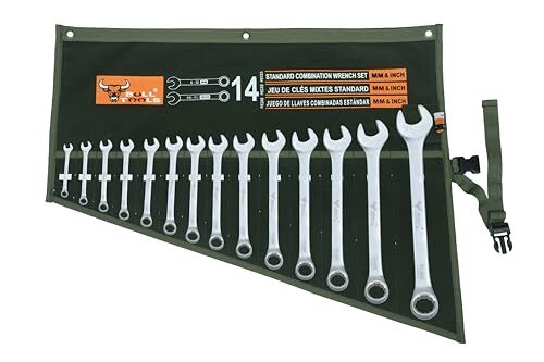 Wrench Roll Organizer Metric & Standard Tool Set Pouch Bag Handmade ...