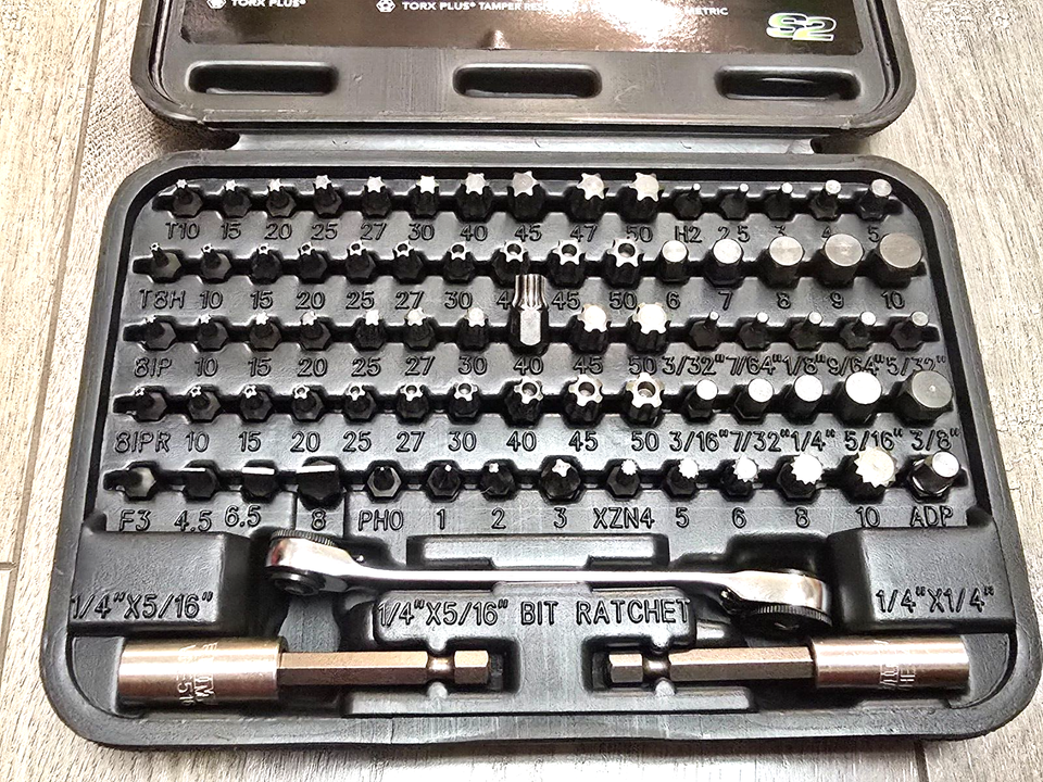 VIM 77pc Half Cut/ Super Low Profile Master Bit & Micro Ratchet Set # ...