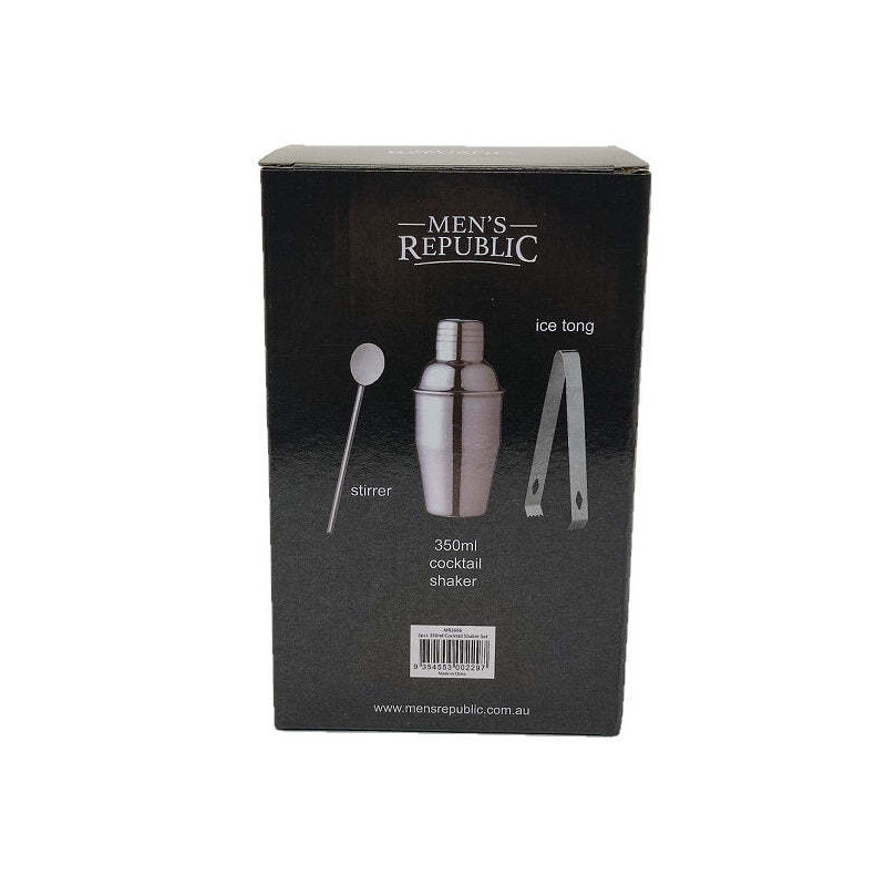 3pc Men's Republic Bartender Alcohol Cocktail Mixing and Bar Gift Set ...