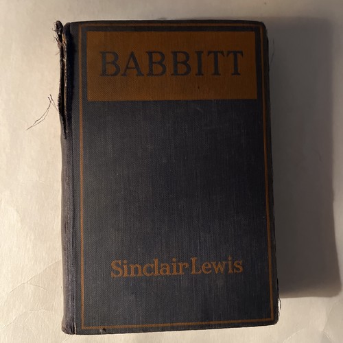 BABBITT by SINCLAIR LEWIS HARDCOVER 1922 Harcourt Brace & Co. First ...