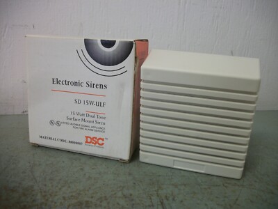 DSC 15W DUAL TONE SURFACE MOUNT FIRE ALARM SIREN SD 15W-ULF NIB | eBay