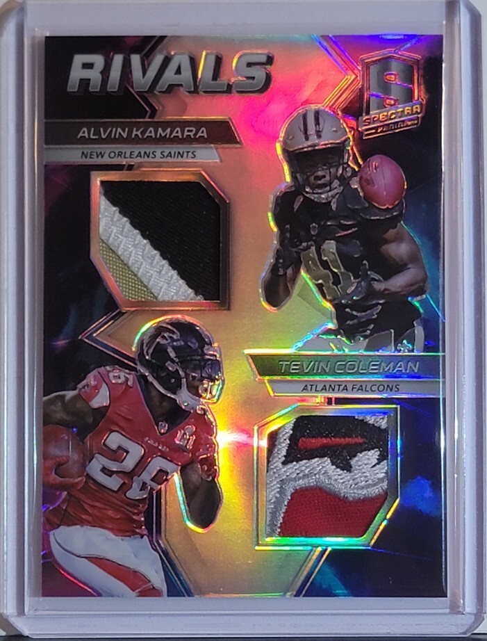 2017 Panini Spectra - Rivals Nebula Prizm #15 Alvin Kamara, Tevin ...