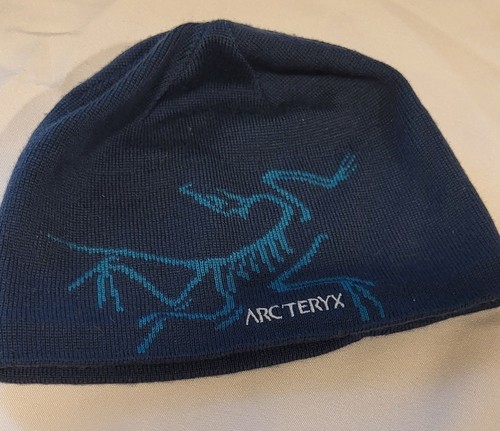 arcteryx Beanie Hat Blue One Size Wool Acrylic Bird Head Toque | eBay