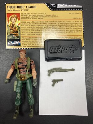 G.I. Joe 2008 Flint v12, TIGER FORCE LEADER, Complete with Filecard | eBay