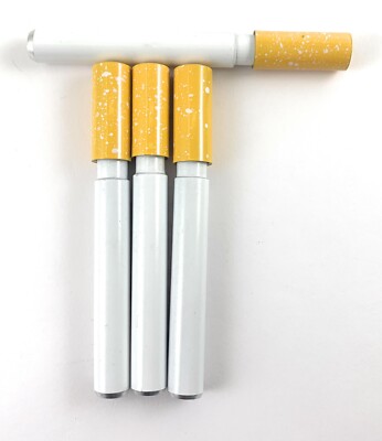 4x Press To Eject One Hitter Metal Bat Tobacco Smoking Cigarette Pipe ...