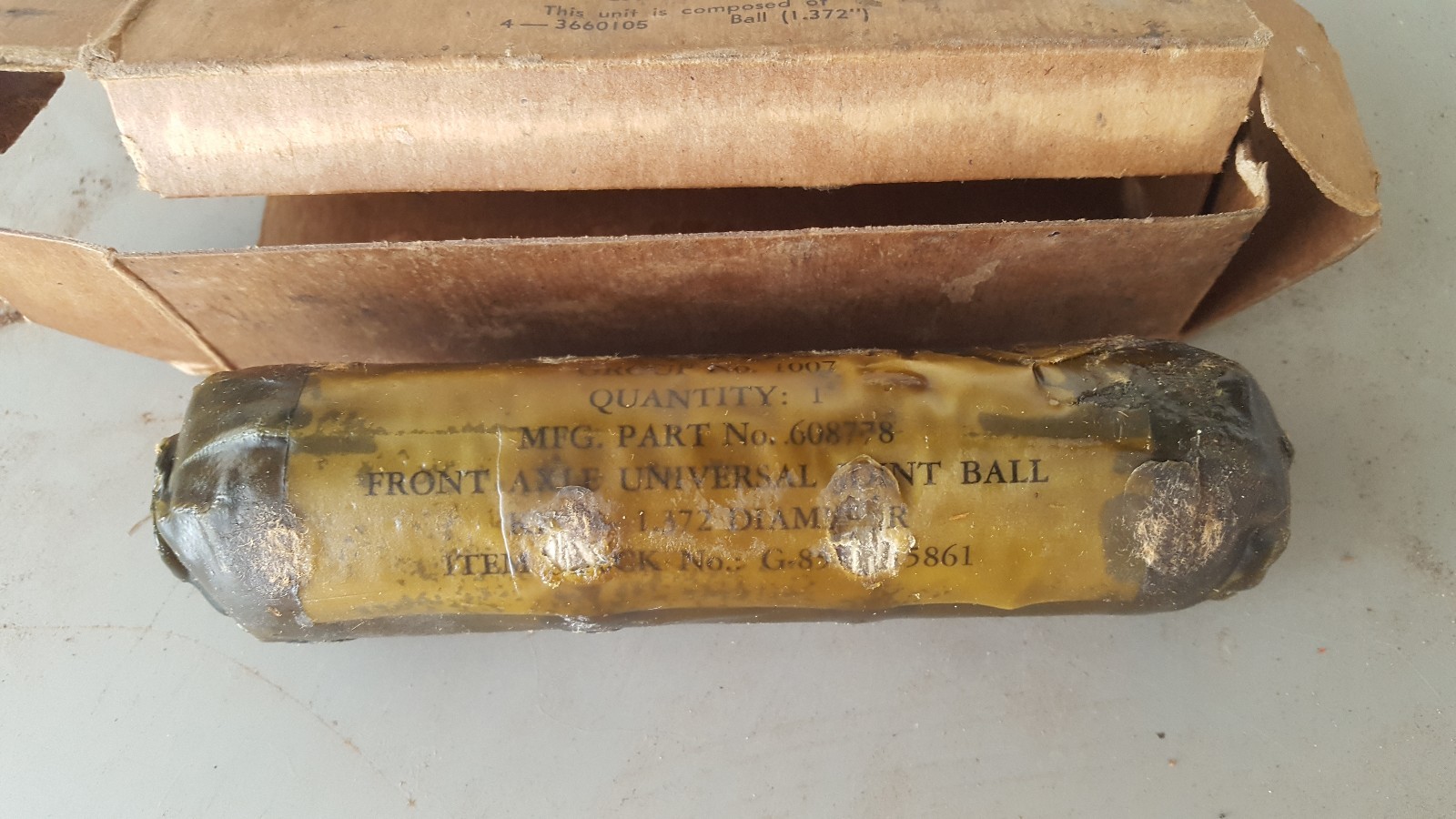 GMC CCKW G506 Chevrolet Front Axle Drive Ball Unit .003 P/N 608778 | eBay