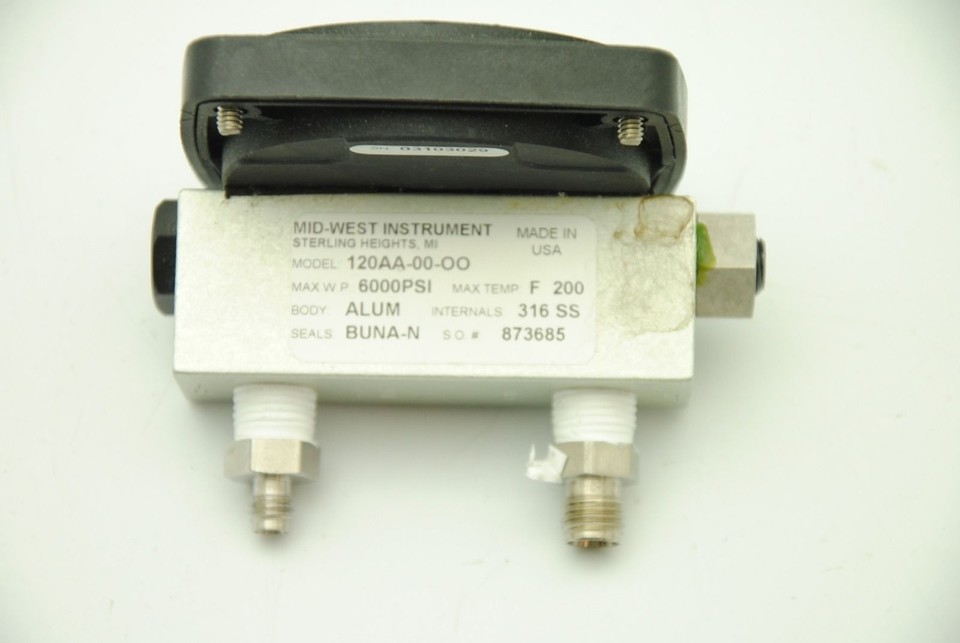 Mid-West Instrument 120AA-00-OO, Differential Pressure Gauge, 0-10 PSID ...