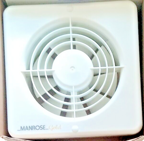 Manrose Gold 6" (150mm) Wall/Ceiling/Shower/Bathroom/Toilet Extractor ...