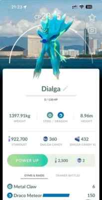 Pokemon-Shiny Origin Forme Dialga Background Fukuoka -Trade 20k or 1mil ...