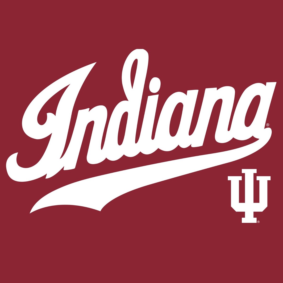 Indiana Hoosiers Emblem Indiana Hoosiers BLACK Metallic Oval Car