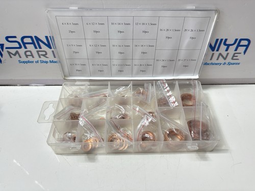 COPPER RING KIT CONTAIN 16 POPULAR SIZES, 220 PCS IMPA CODE: 813080A | eBay