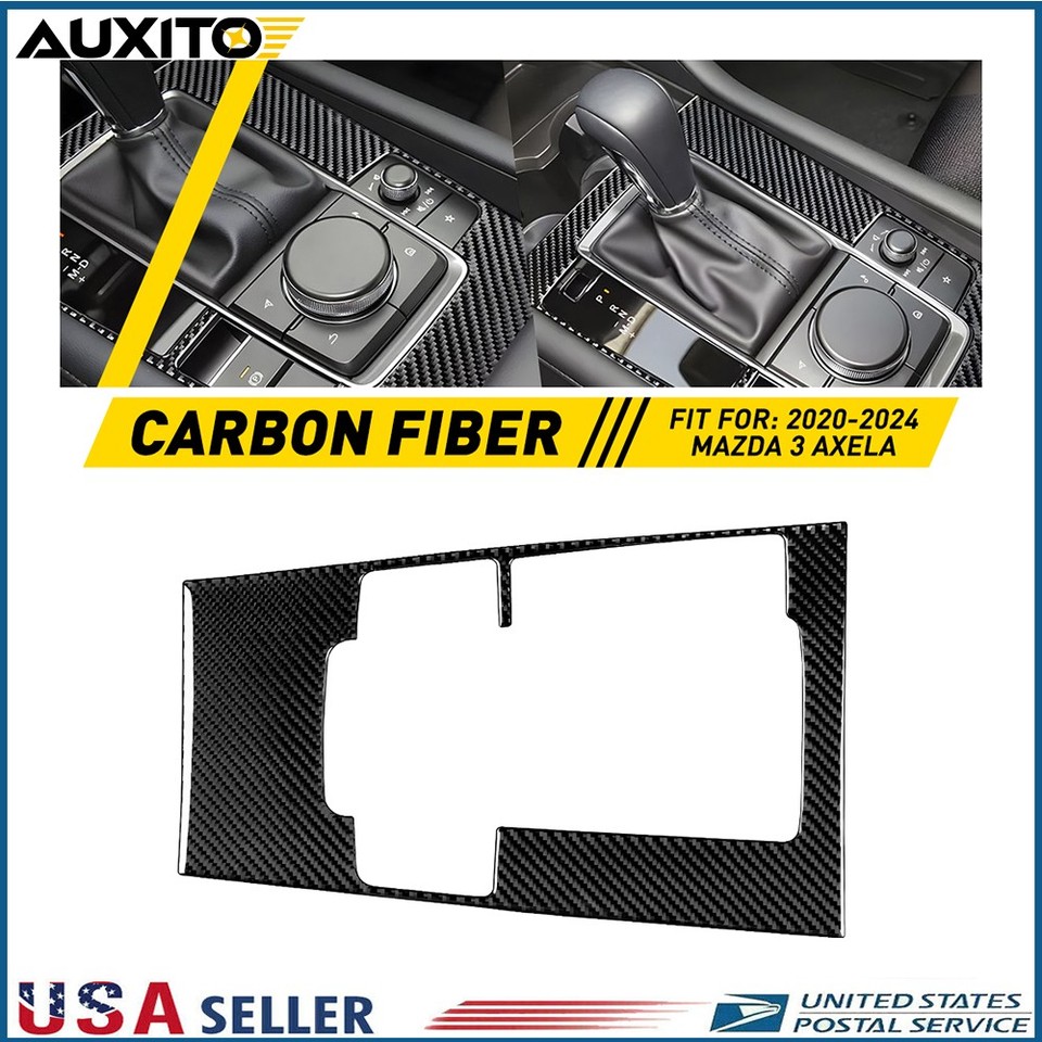 For Mazda 3 Axela 2020-2024 Carbon Fiber Inner Gear Shift Panel Frame ...