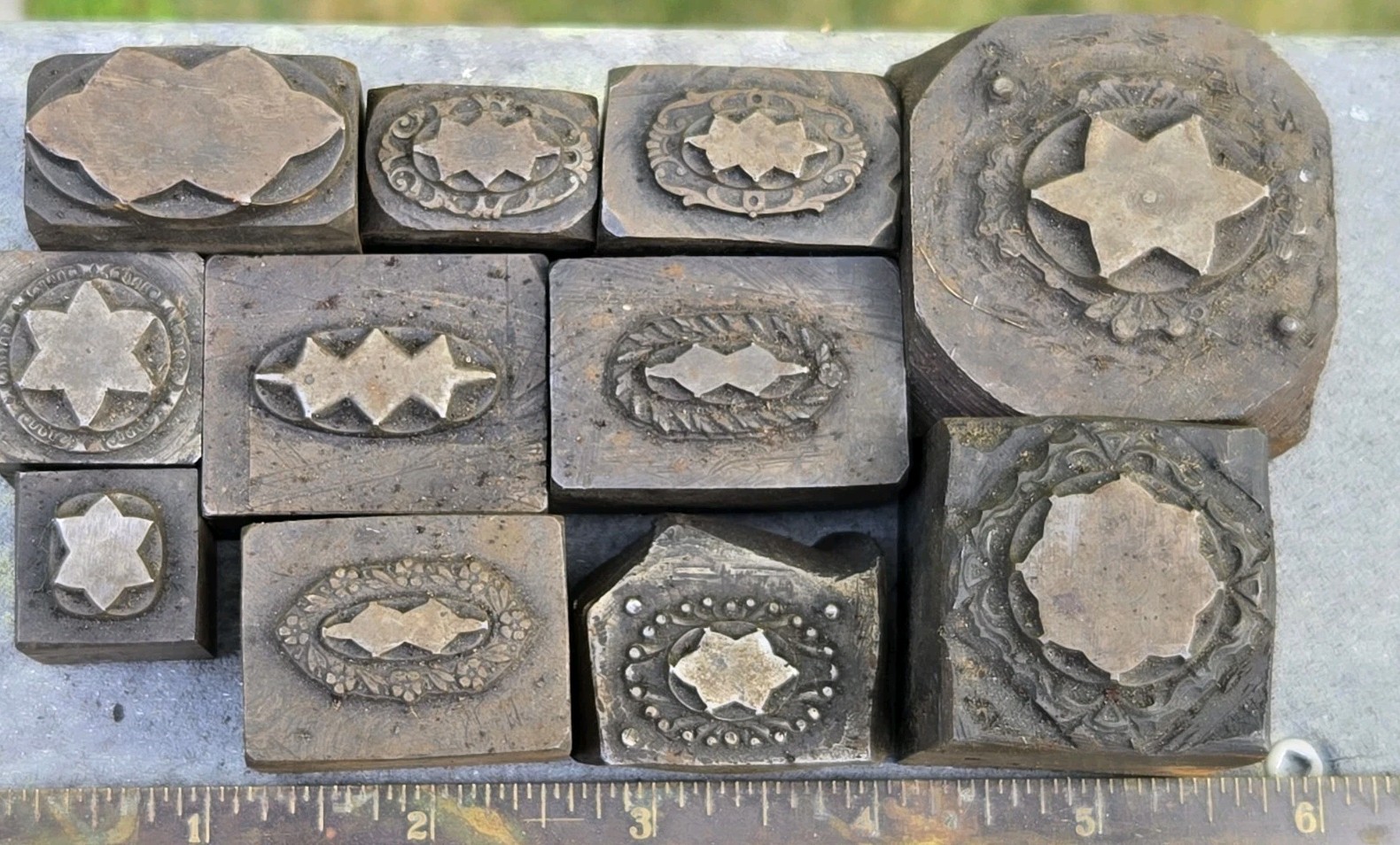 Antique Steel Mold Die Hub Stamp Jewelry Tool Pendant Emblem Ornate ...