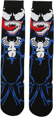 Men's Super Hero Marvel Comics Venom Crew Socks | eBay