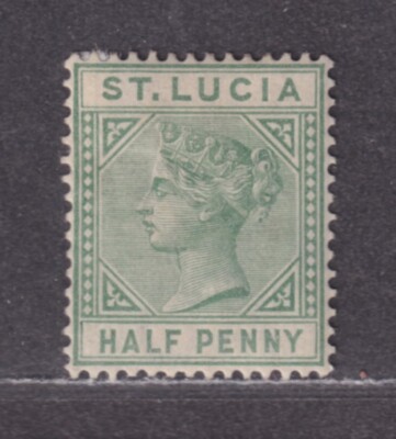St Lucia Scott 27a VF MHR 1883 ½d Green Die A Queen Victoria Issue | eBay