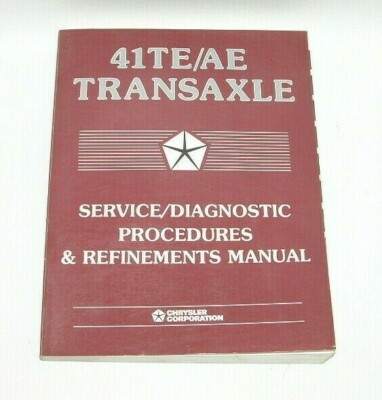Chrysler 42TE/AE Transaxle Diagnostic Procedures Service Manual Copy ...