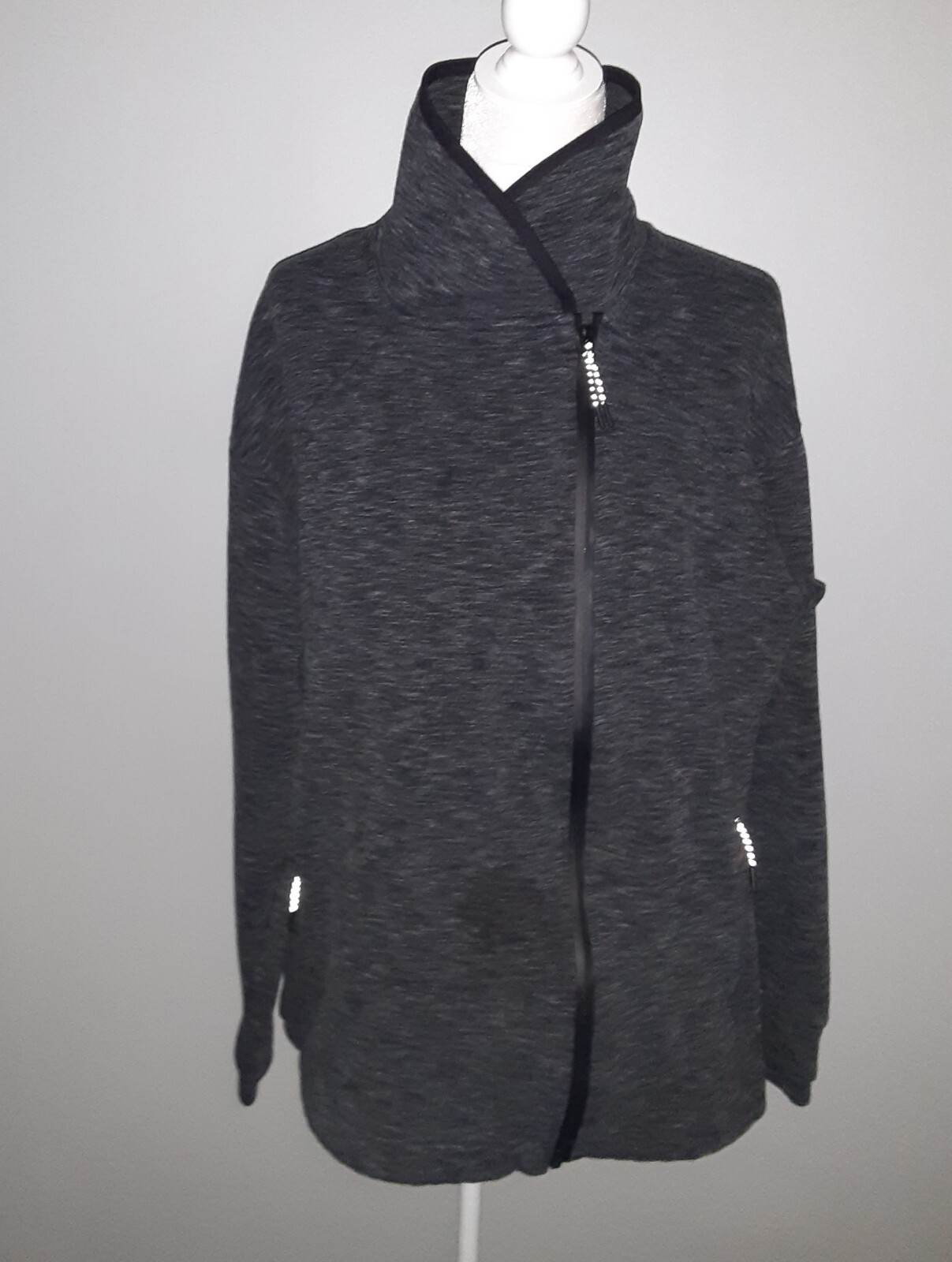 Champion C9 Women's Grey Tech Fleece Full Zip Athletic Jacket Women's ...