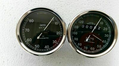 Smiths 120 mph Speedometer 8000 rpm Tachometer 80 mm fitment M12 X 1 ...