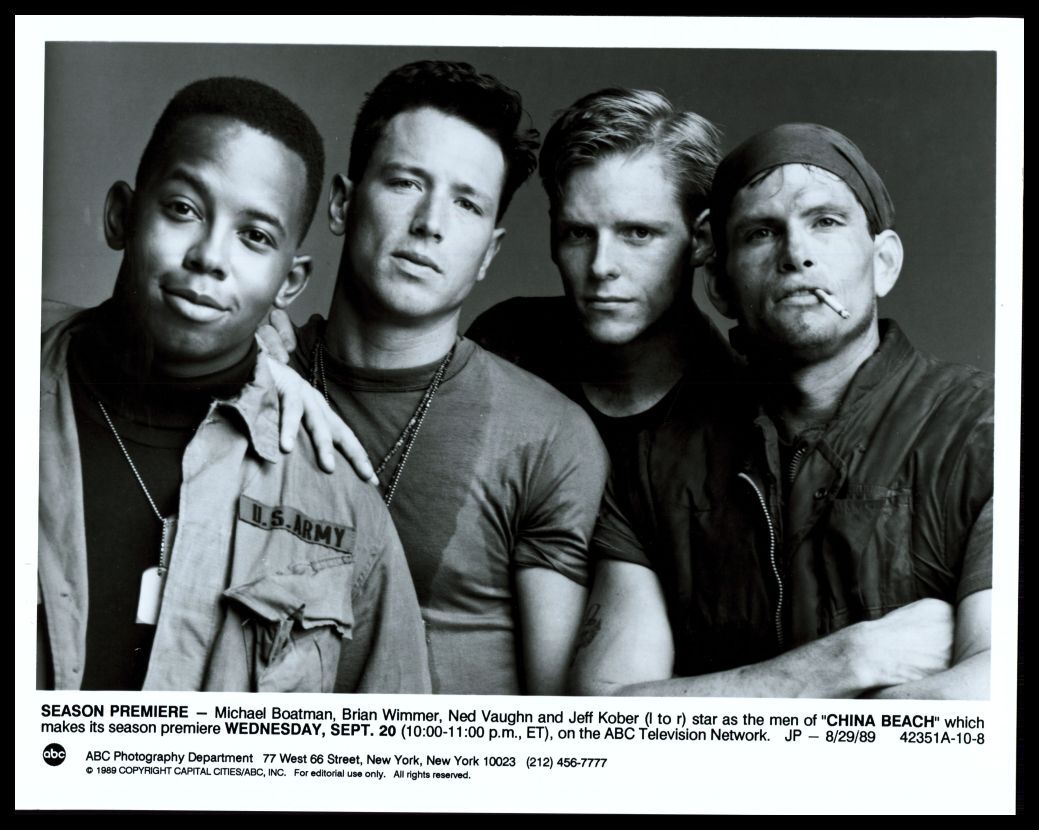 Ned Vaughn 1989 Press Photo Ned Vaughn, Jeff Kober, Dana Delaney,