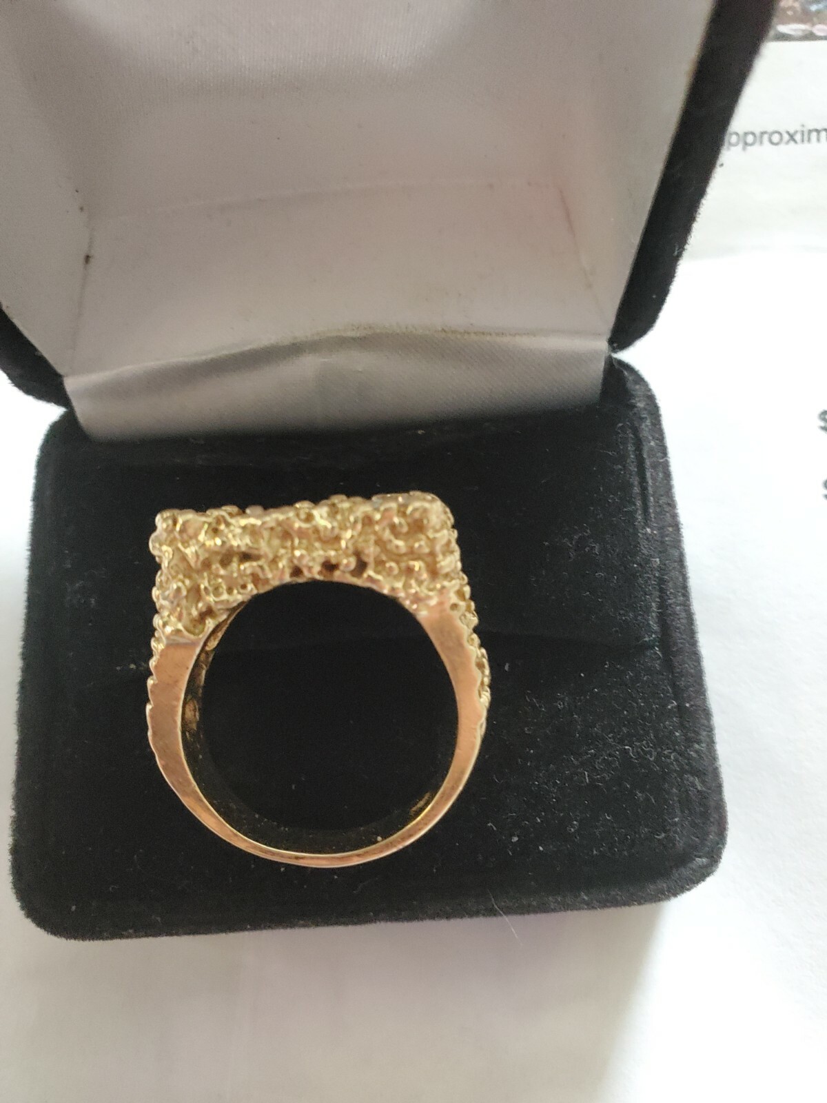 Gold Nugget Diamond ring - Gem