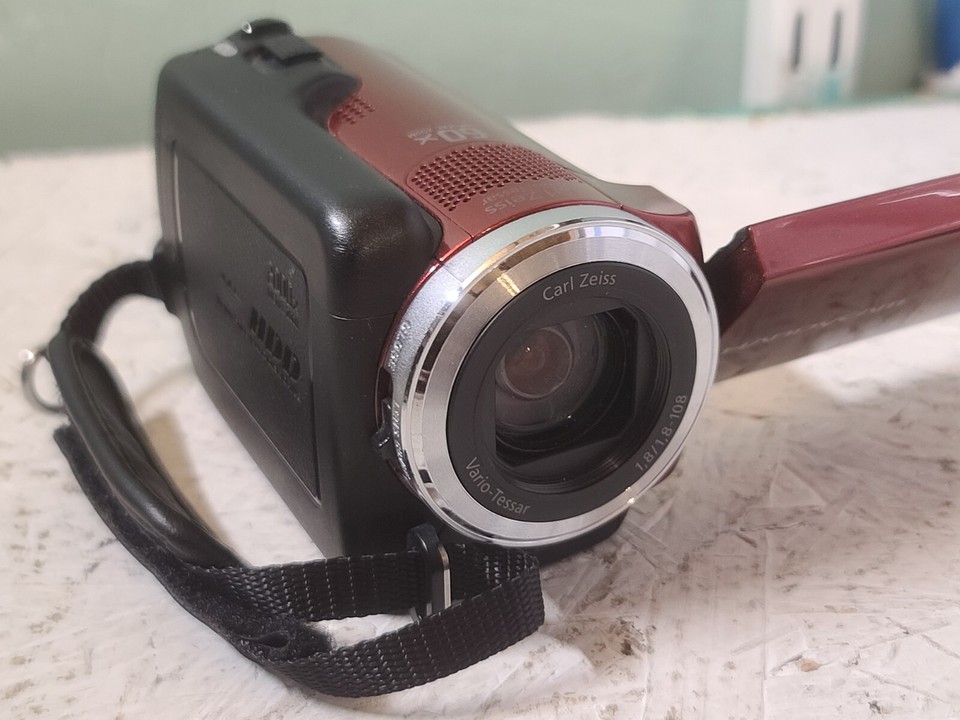 SONY Handycam DCR-SR47 60x Optical Zoom Video Camcorder | Red ...