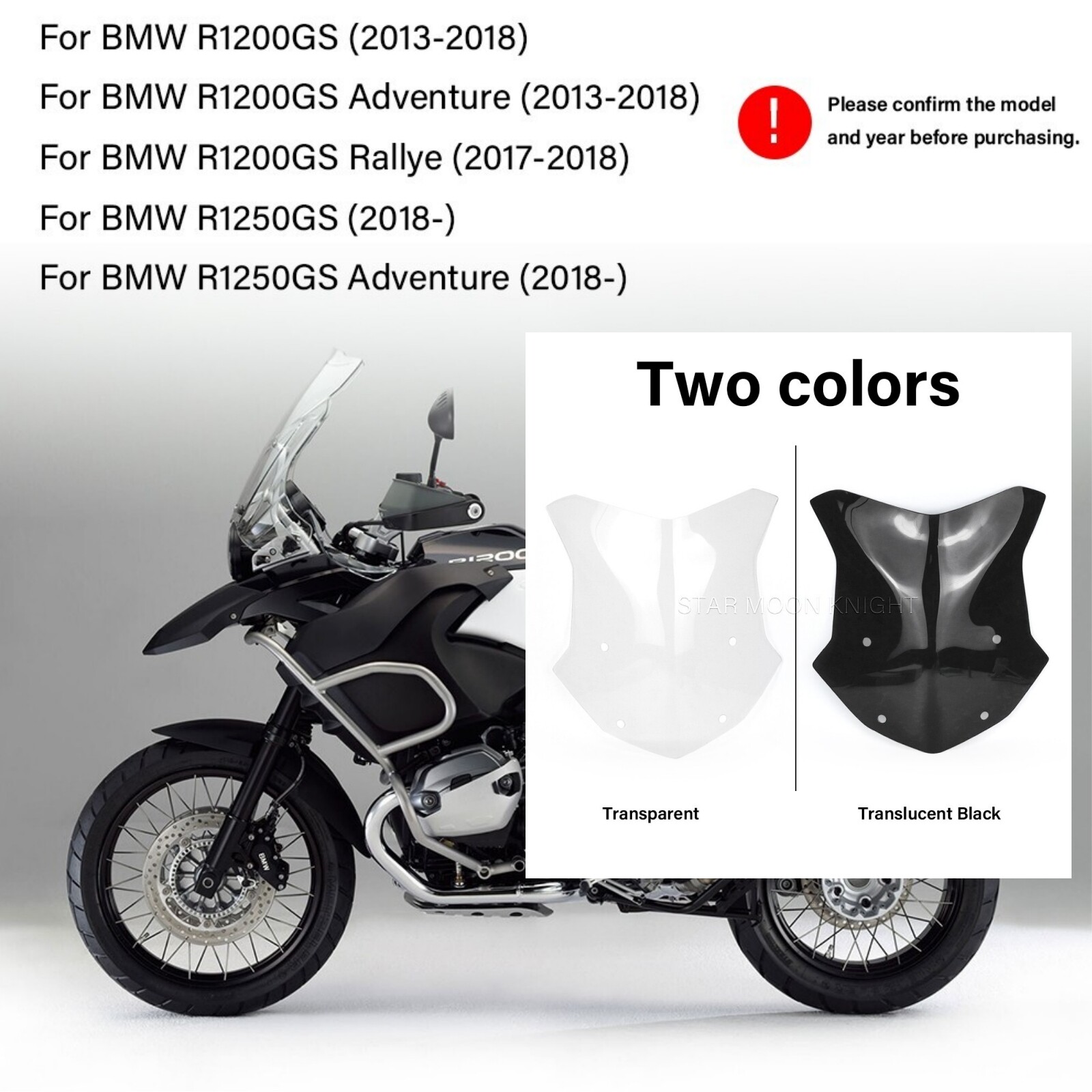 Windshield Deflector For BMW R 1250GSA R1200GS Adventure GS 1200 ...