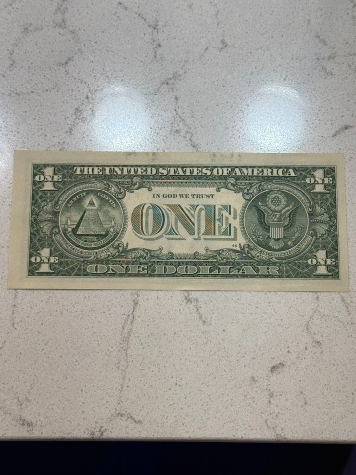$1 ONE US DOLLAR BILL NOTE MISCUT MISALIGNED OFF CENTER ERROR | eBay