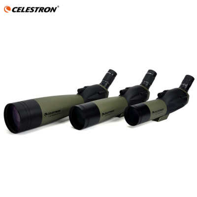 Celestron Ultima 100-45 Degree 22-55/60/66x100MM Angled Zoom Spotting ...