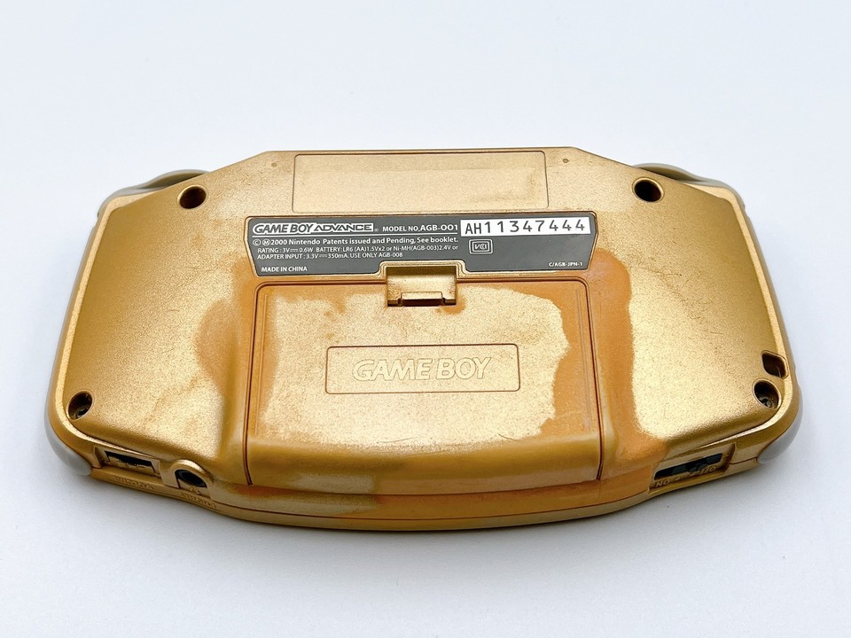 Game Boy Advance Console Gold GBA Authentic Tested Working Region Free ...