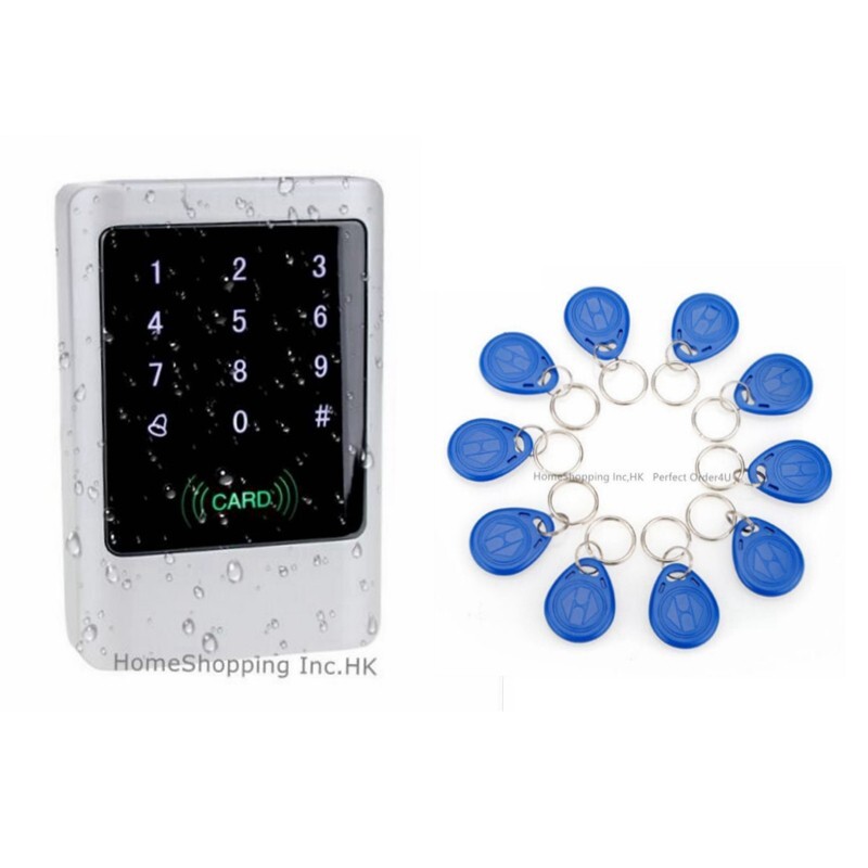 US IP68 Waterproof RFID Card Door Access Control + Drop Bolt Lock ...
