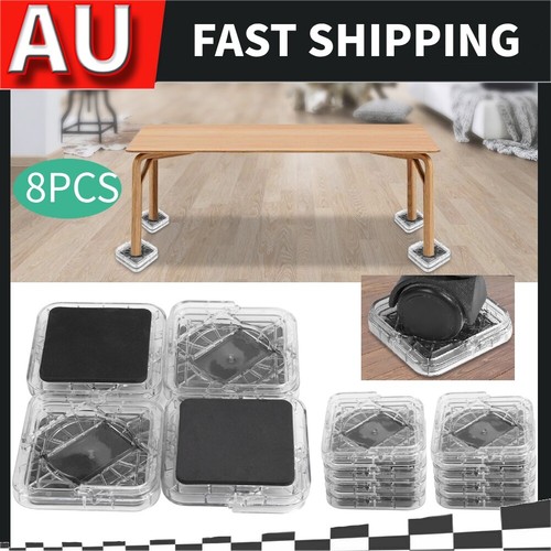 8PCS Furniture Riser Chair Bed Risers Stands Leg Raiser Pad Mat For ...
