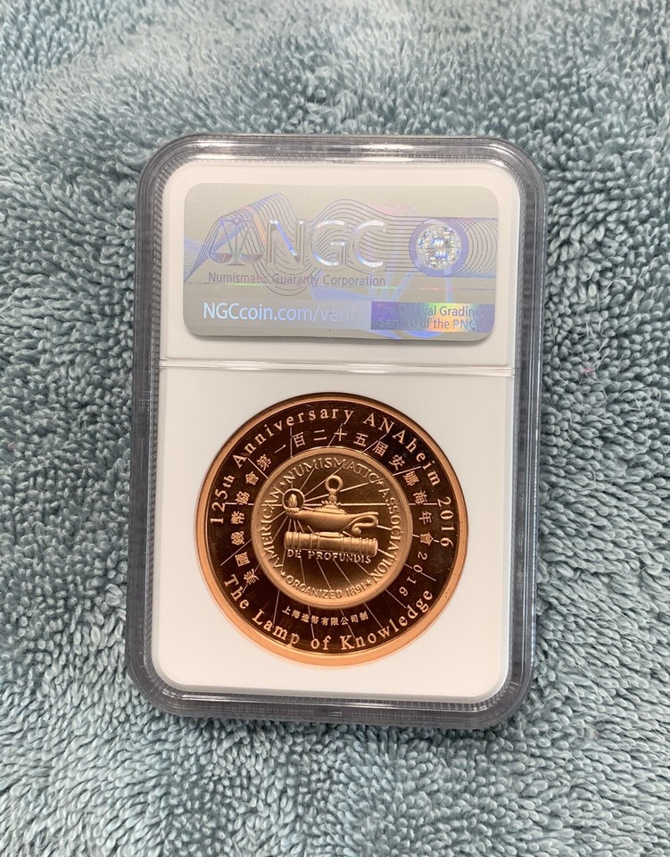 2016 China ANA 125th Anniversary Anaheim, CA Copper Panda NGC PF 69 RD ...
