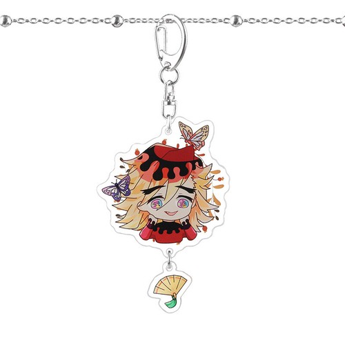 Anime Zenitsu Nezuko Douma Acrylic Keychain Keyring Cosplay Cartoon ...