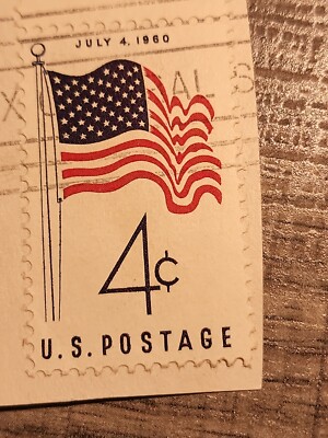 USA Stamp Scott #1153 - 50 Star U.S.Flag July 4, 1960 4c Used - #5978 ...