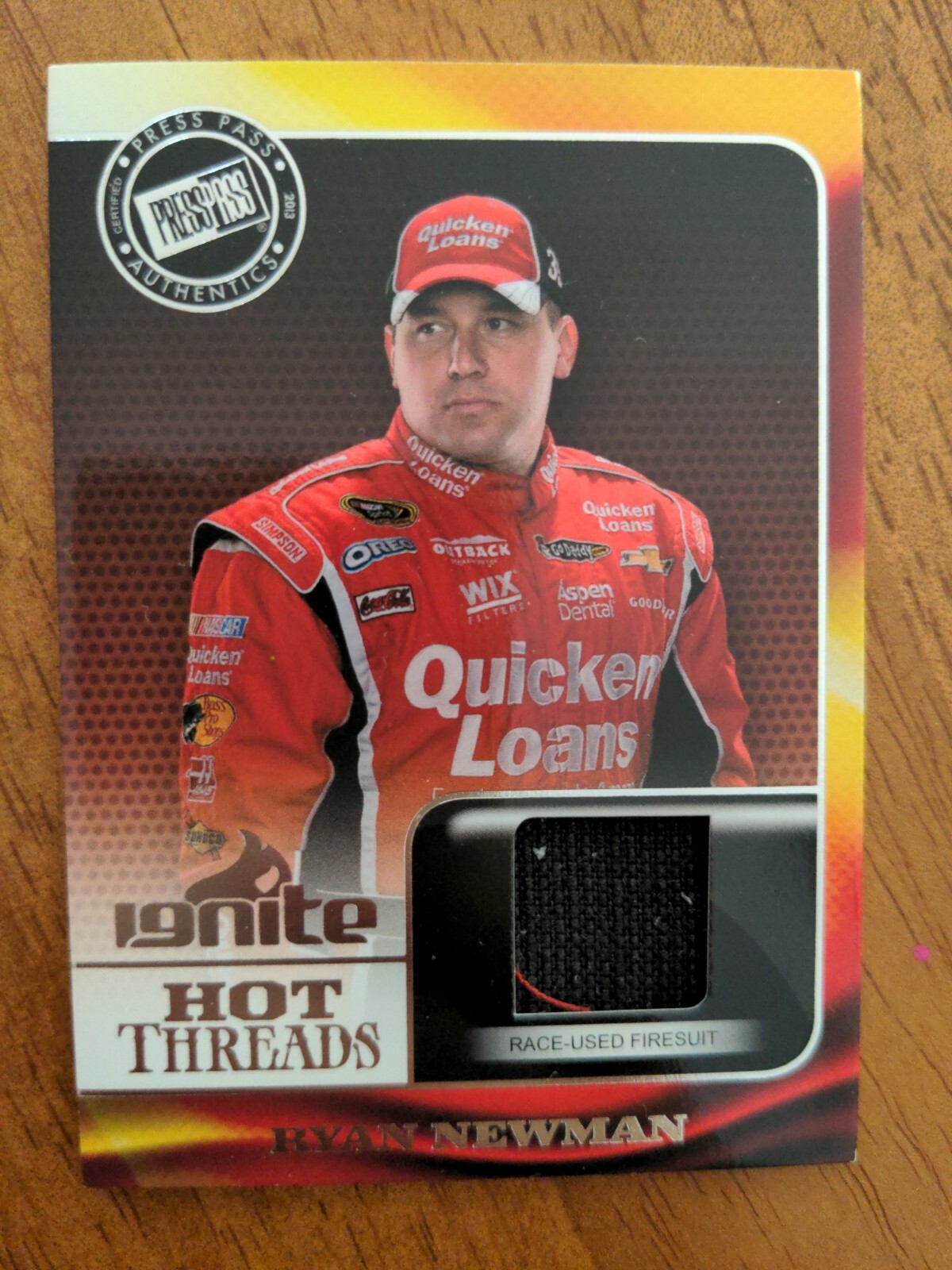 2013 Press Pass Ignite - Hot Threads #HT-RN Ryan Newman (MEM) for sale ...