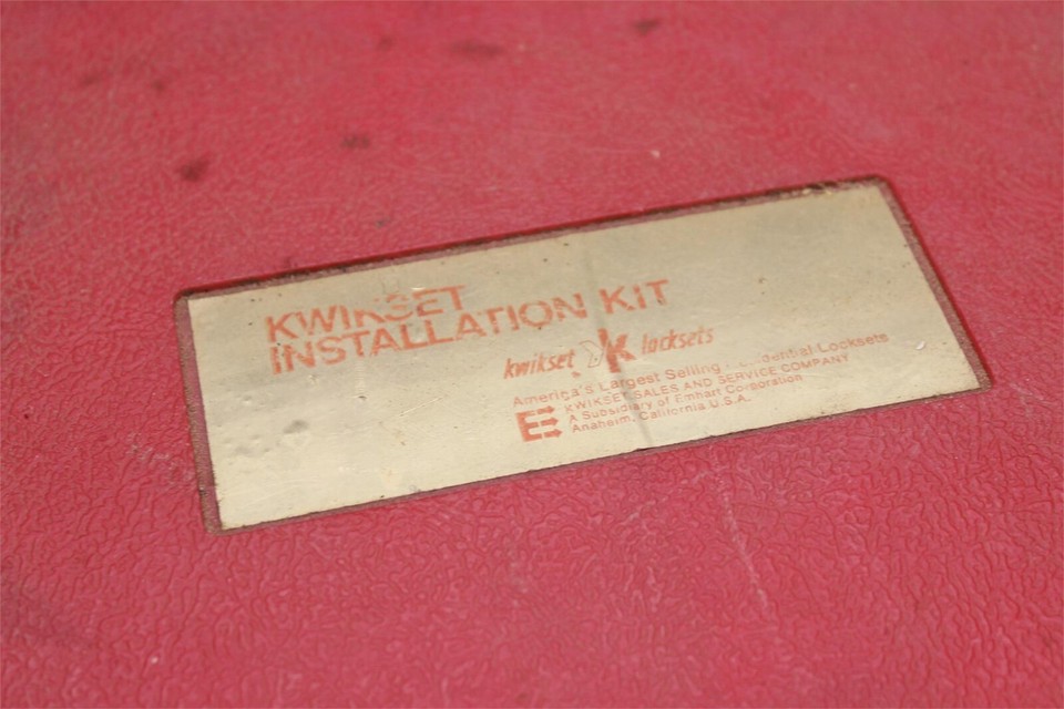 Door Lock Installation Kit Kwikset w/EXTRAS NICE! | eBay