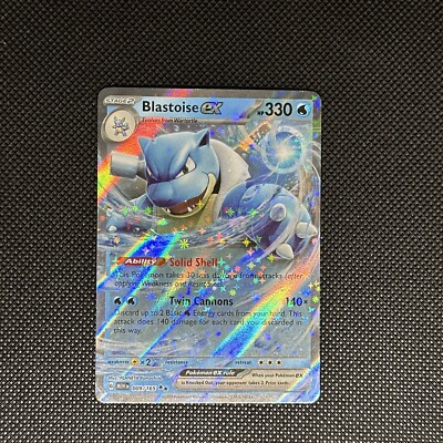 Blastoise ex 009/165 Pokemon Sv: Scarlet & Violet 151 (Cosmo Holo) | eBay
