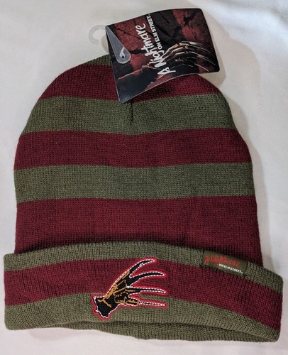A Nightmare on Elm Street Freddy's Glove Knit Beanie Ski Cap Hat Adult ...