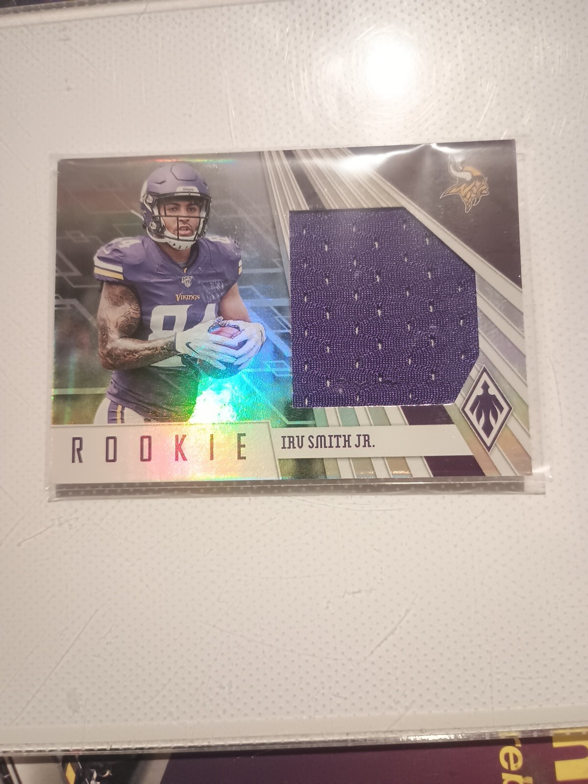 2019 Panini Phoenix - RPS Jumbo Memorabilia Purple #32 Irv Smith Jr ...
