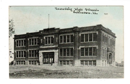 IL - ROBINSON ILLINOIS 1911 Postcard TOWNSHIP HIGH SCHOOL | eBay